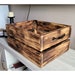 Extra-large Rustic Wooden Crate Storage Box Home Decor - Etsy