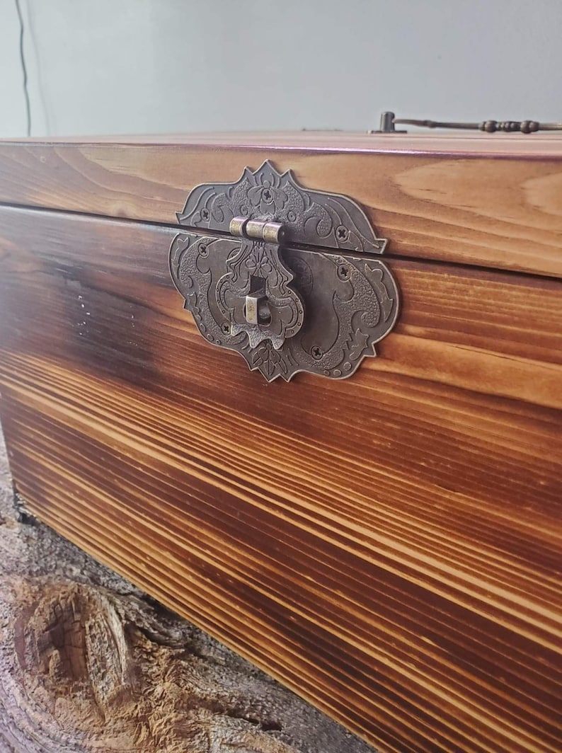Large Wood Lockbox, Storage Box, Wooden Storage Box, Keepsake Box - Etsy