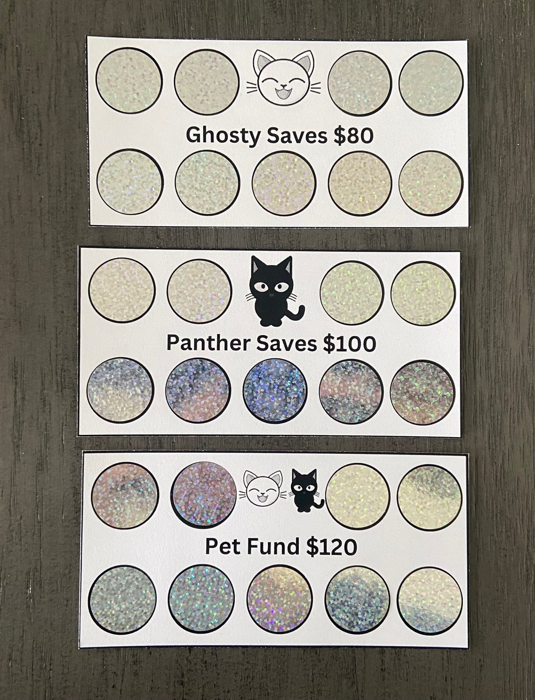 Panther & Ghosty Mini Scratch off Challenges - Etsy