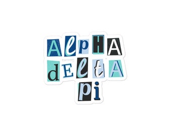 Alpha Delta Pi Water Color Sticker Sheet - Etsy