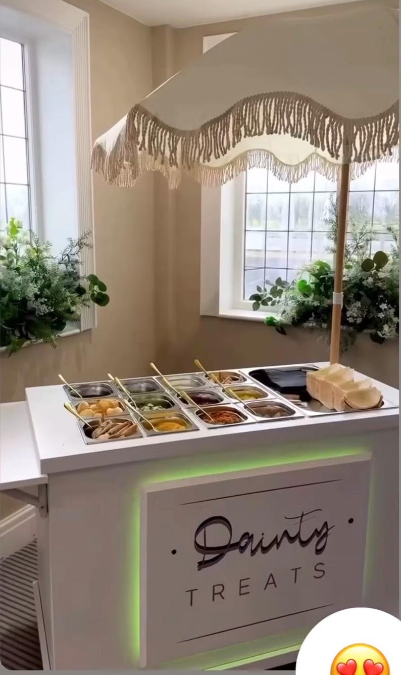 Charcuterie Cart, Mobile Cart, Collapsible Snack Bar, Mobile Bar ...