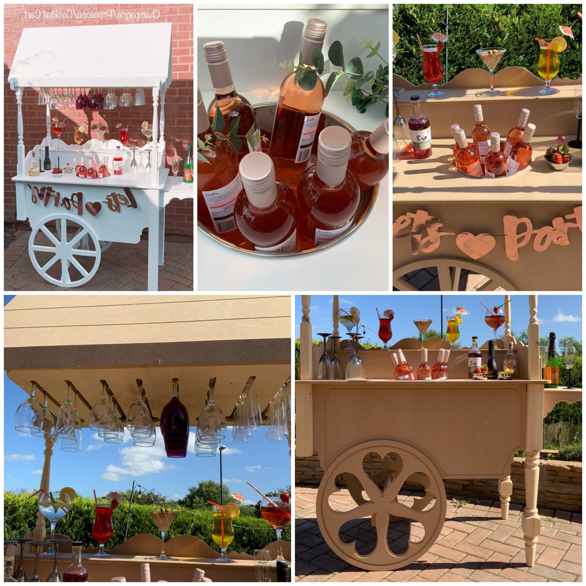 Candy Cart Champagne Cart Prosecco Cart Drinks Trolly - Etsy UK