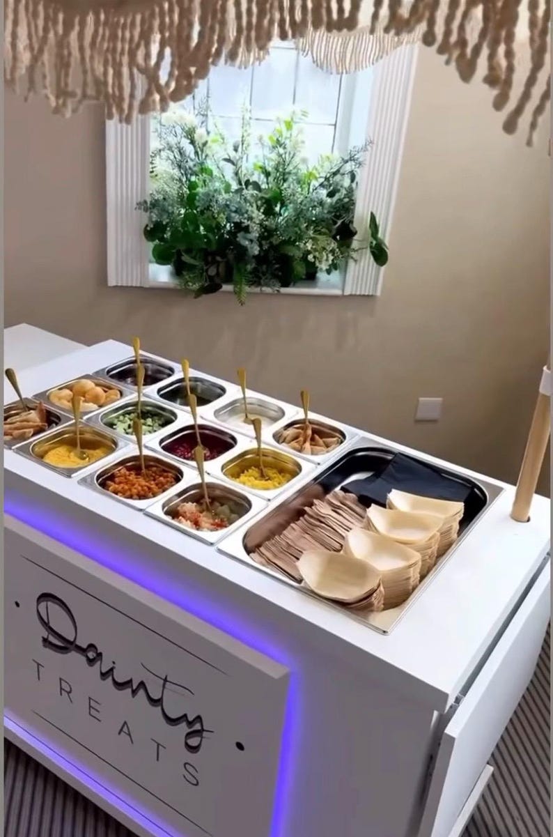 Charcuterie Cart, Mobile Cart, Collapsible Snack Bar, Mobile Bar ...