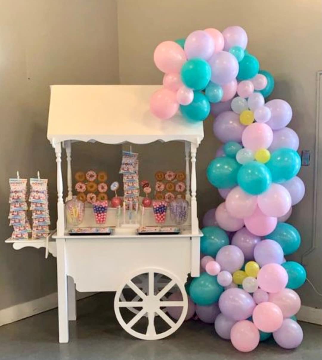 Collapsible Candy Cart: White Wedding Sweet Display - Etsy