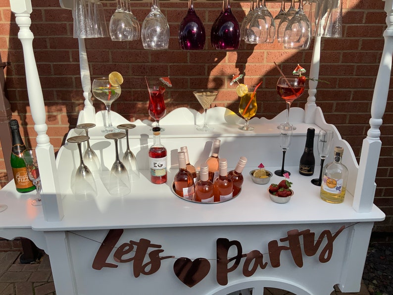 Candy Cart Champagne Cart Prosecco Cart Drinks Trolly | Etsy