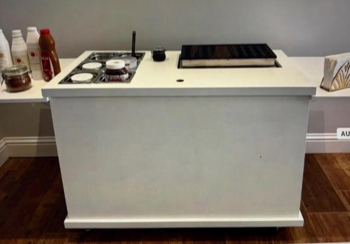 Mini Dutch Pancake Cart, Waffle Cart, Mobile Bar, Counter Top, - Etsy