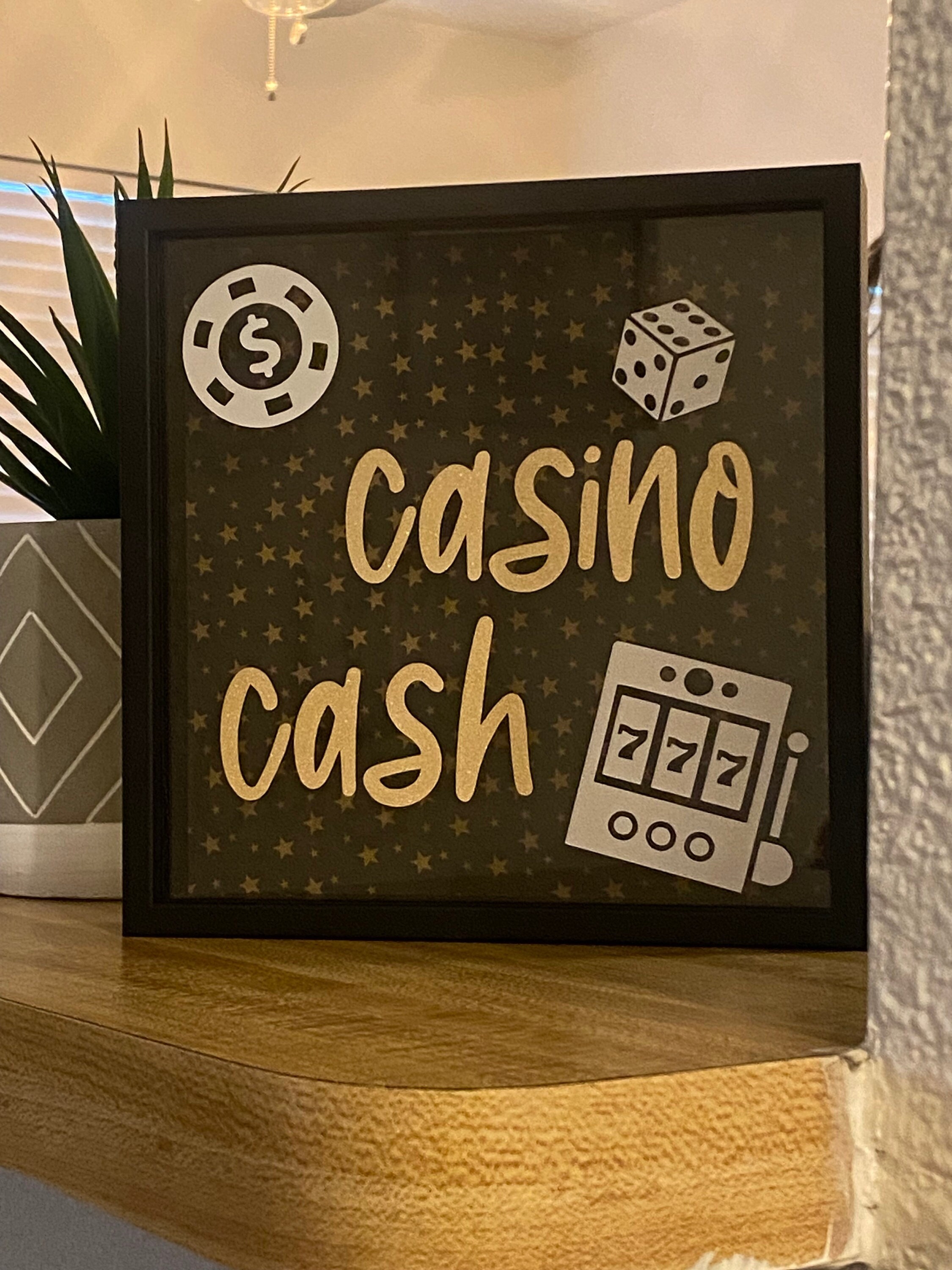 Casino Cash - Shadow Box Piggy Bank - Etsy