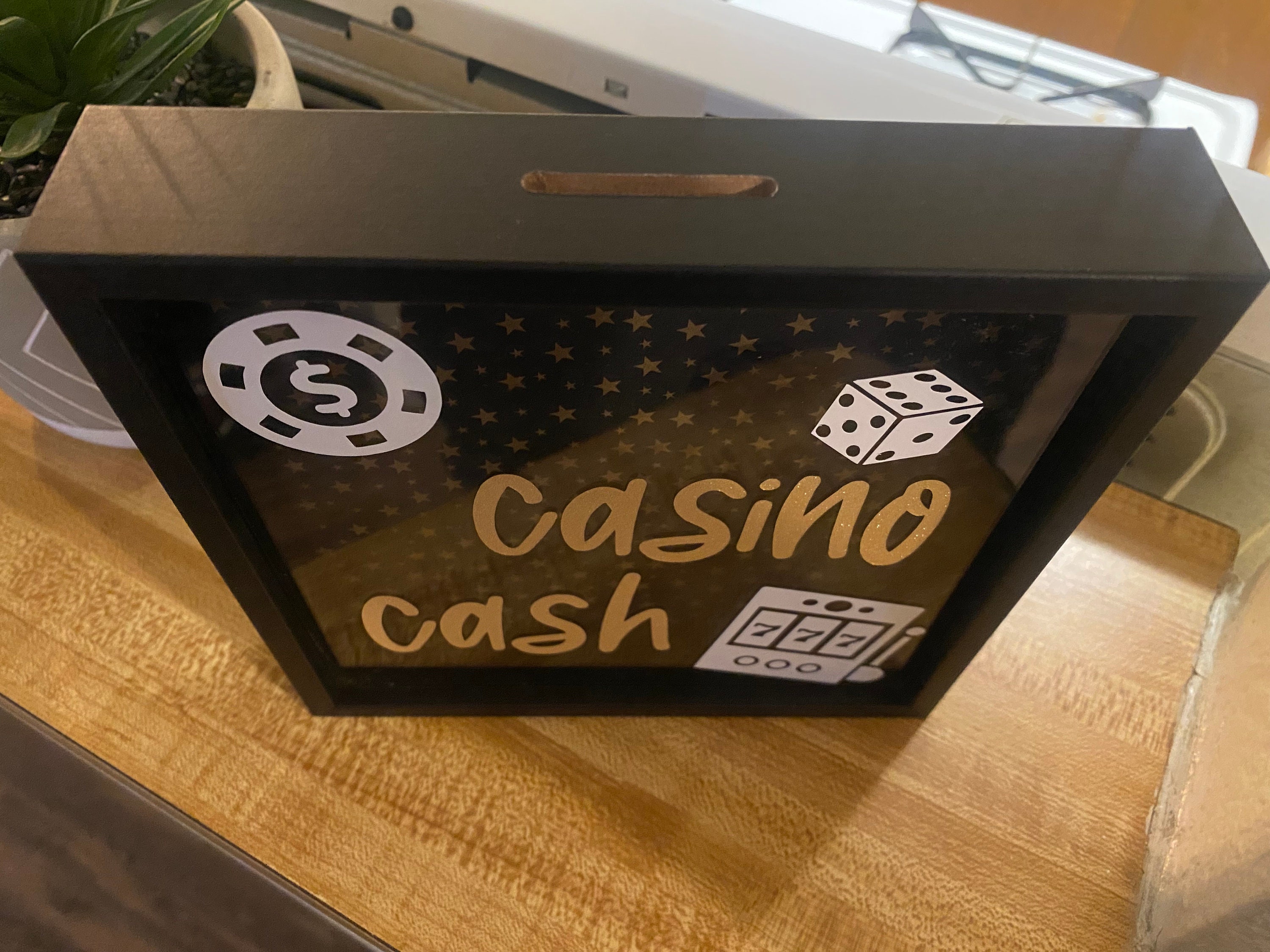 Casino Cash - Shadow Box Piggy Bank - Etsy