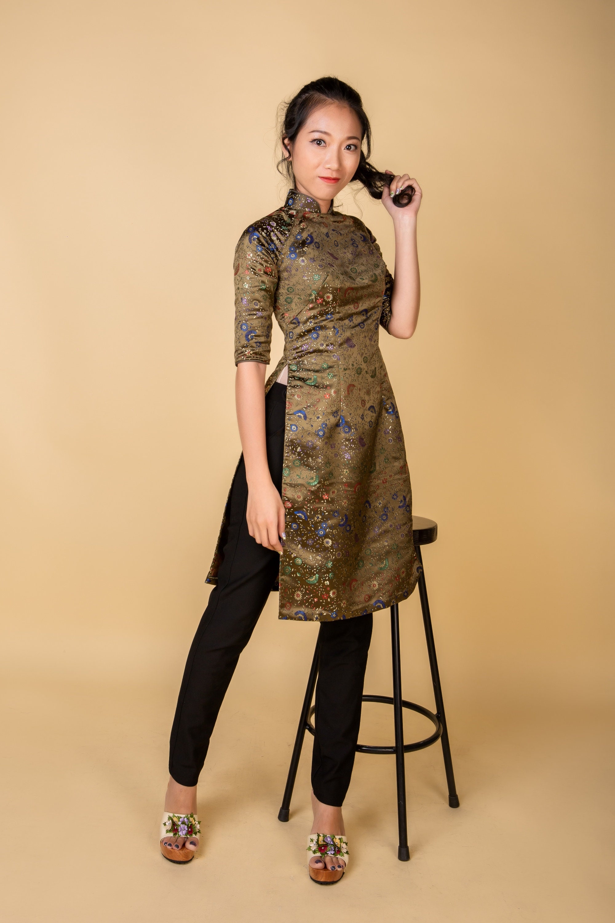 Modern Brocade Ao Dai - Etsy