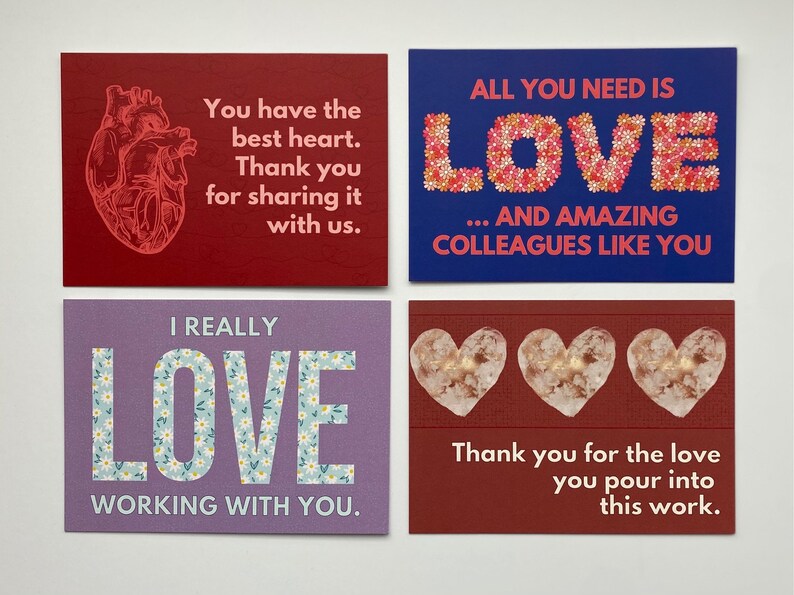 Staff Appreciation Cards for Employees, Coworkers, and Clients - Etsy