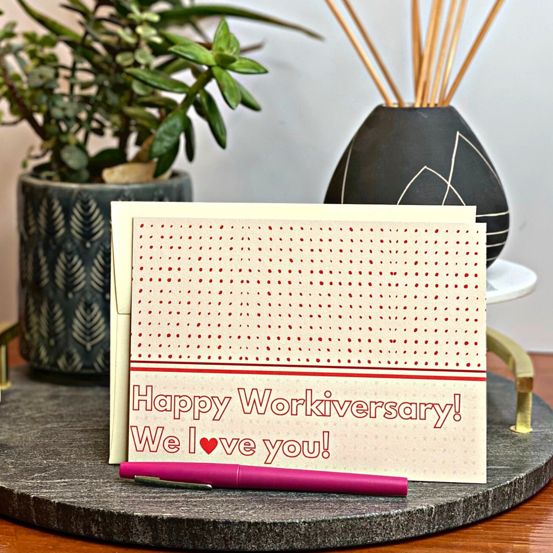 Work Anniversary Workiversary Card 5x7 - Etsy