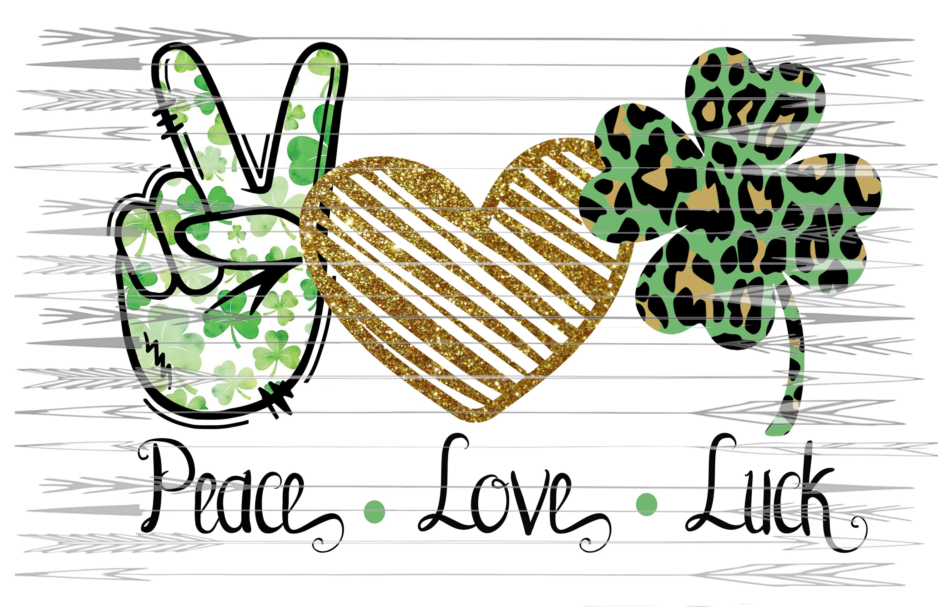 Peace Love Luck PNG Digital Download - Etsy
