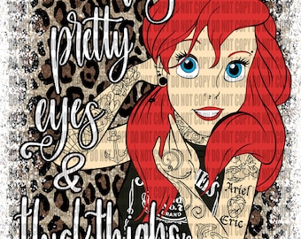 Punk Princess Mermaid PNG Digital Download - Etsy