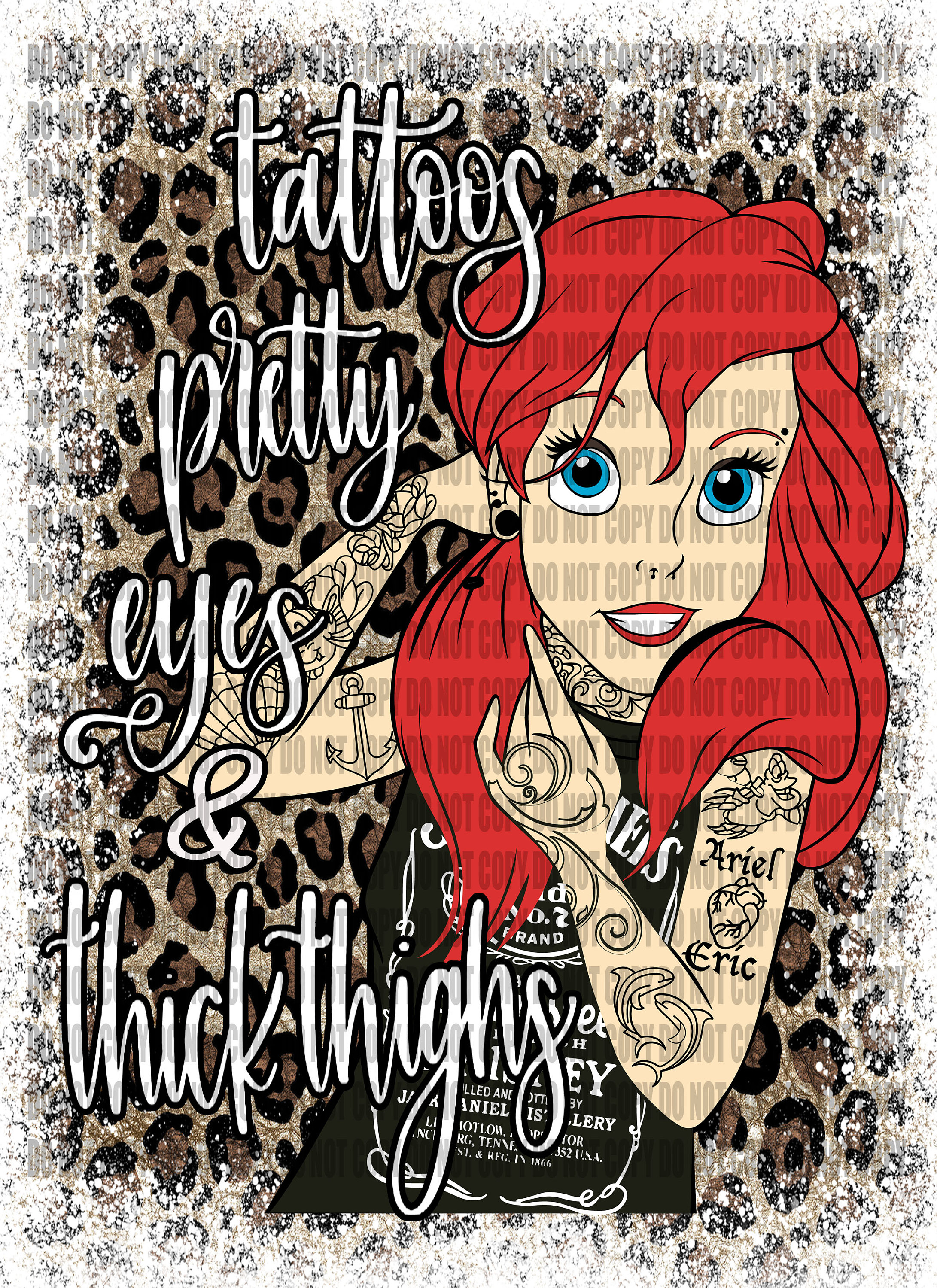 Little Mermaid Punk Drawing