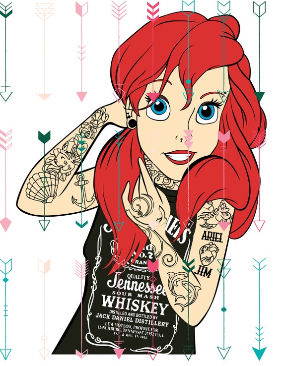 Punk Princess Mermaid PNG Digital Download - Etsy