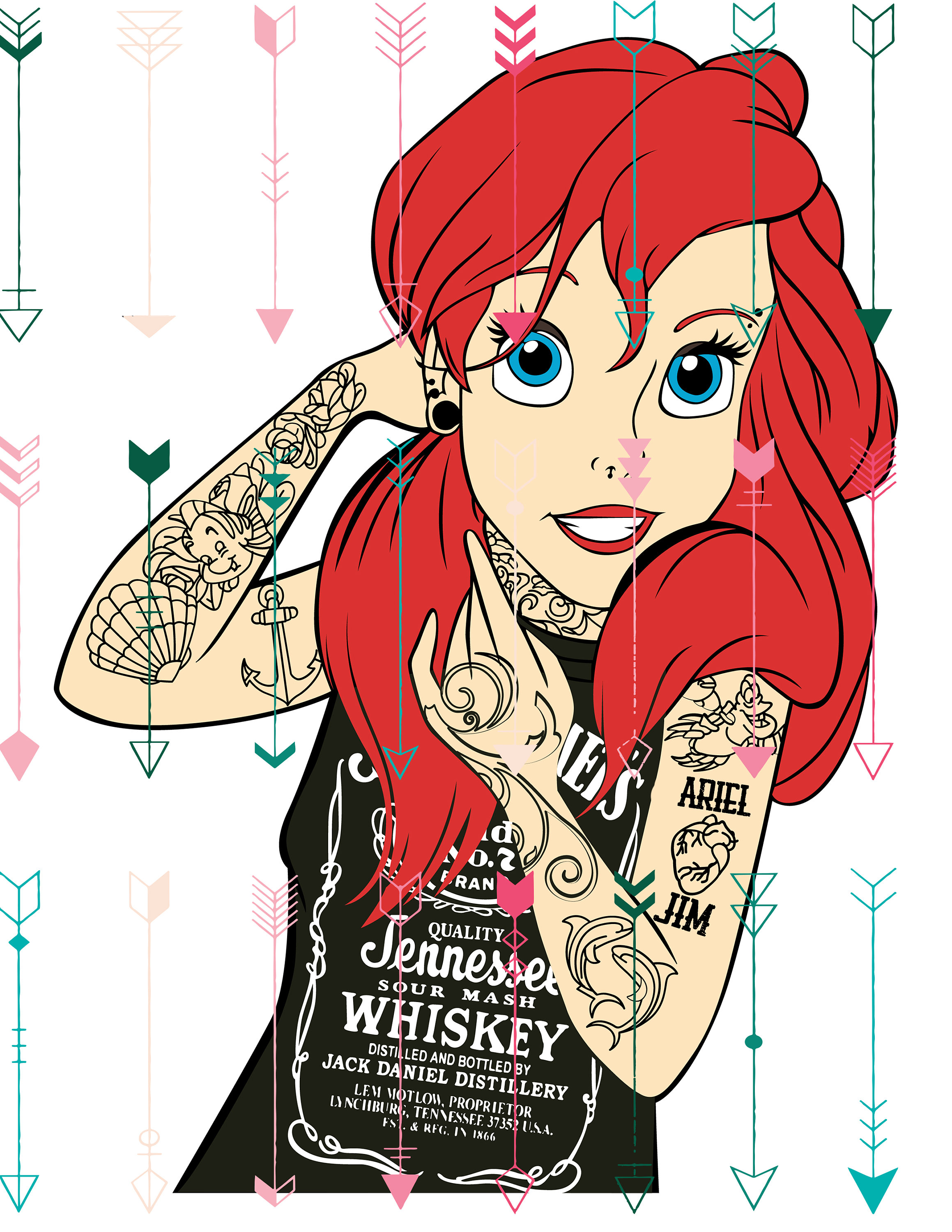 Punk Disney Princess Ariel