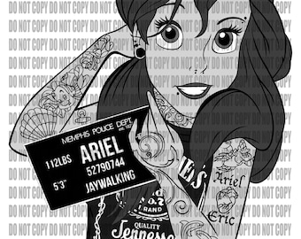 Punk Princess Mermaid PNG Digital Download - Etsy