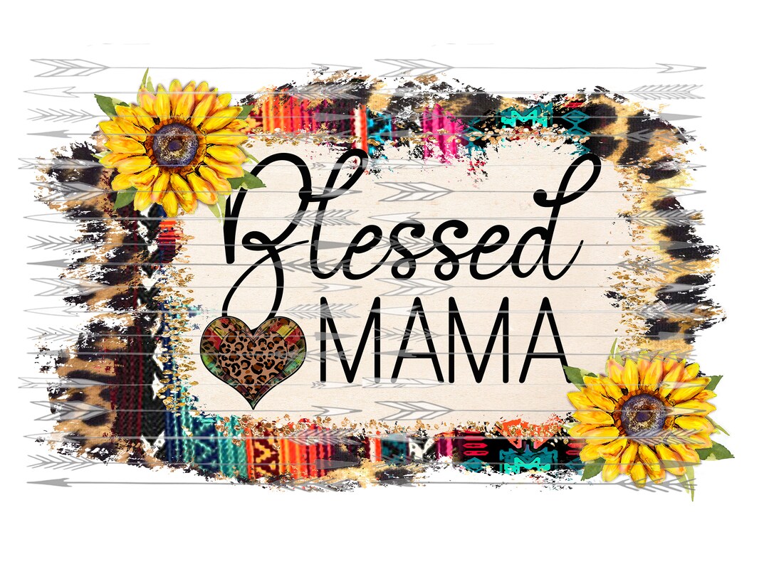Blessed Mom PNG Digital Download - Etsy