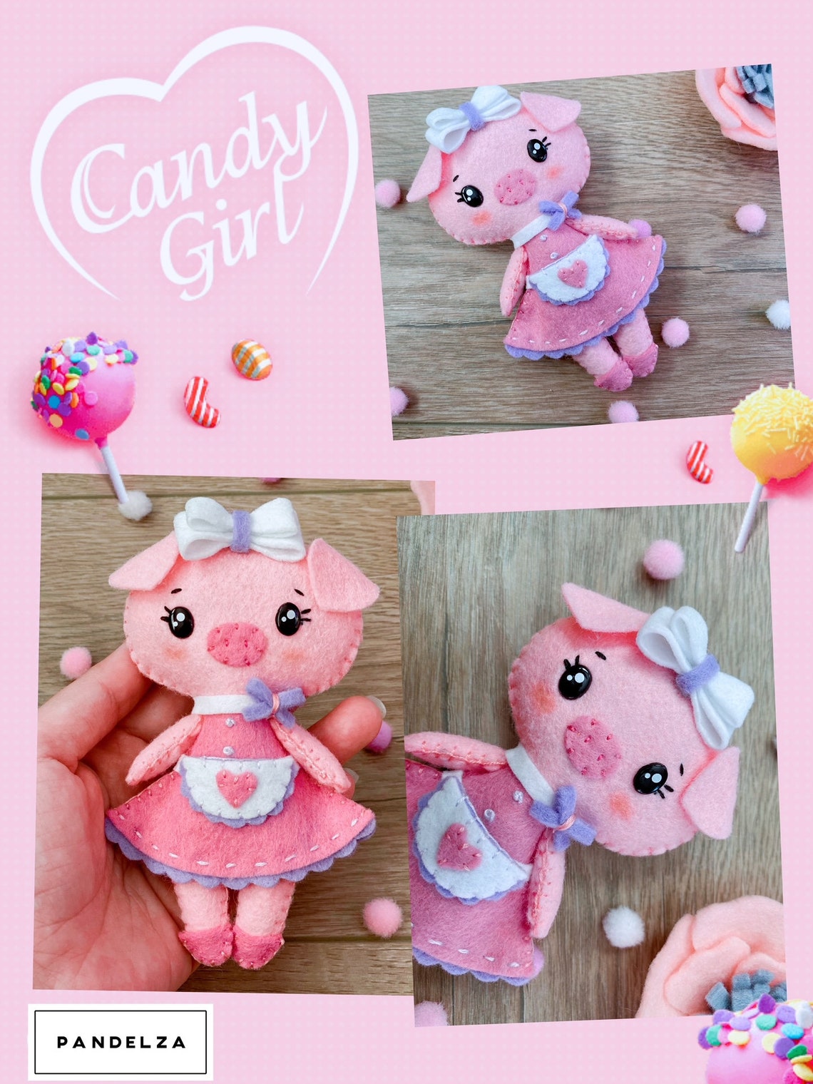 Pig Shop Girl PDF Pattern Felt Pig Softy Doll Pattern Easy Etsy pig-shop-girl-pdf-pattern-felt-pig-softy-doll-pattern-easy-etsy