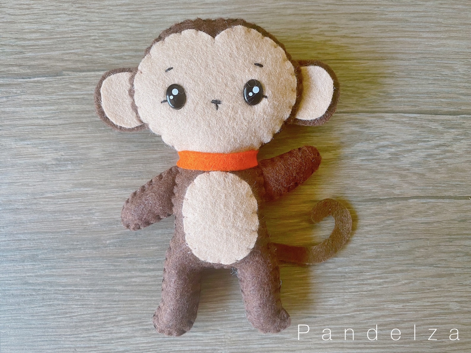 Monkey Felt PDF Pattern. Easy Hand Sewing Pattern. Jungle | Etsy