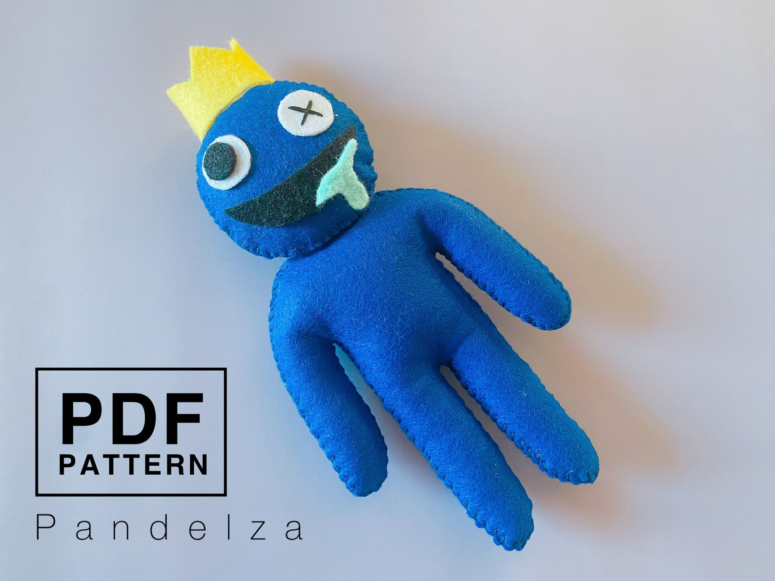 Rainbow Friends Blue PDF Pattern. DIY Roblox Softy Toy - Etsy UK