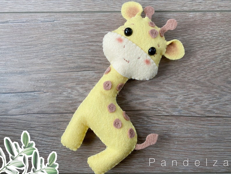 DIY Giraffe Felt PDF Pattern. Easy Pattern Hand Sewing With - Etsy ...