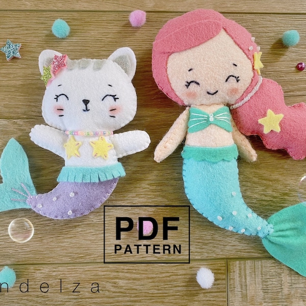 Cat Mermaid - Etsy