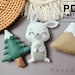 Felt Pattern Arctic Animal Arctic Hare Bunny Rabbit, Tree, Mountain ...