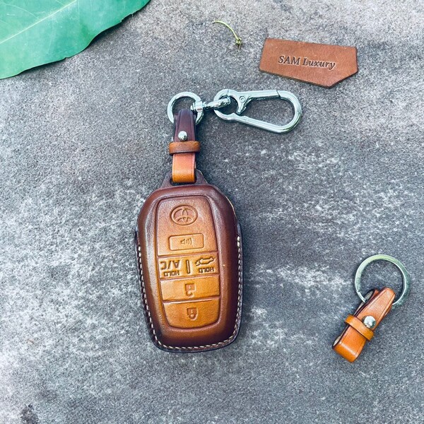 Leather Key Fob Cover for 2022 Toyota Rav4 Prime Hybrid - Etsy