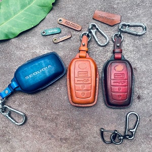 2024 Sequoia Key Fob Cover Case Leather 2023 Sequoia Trd Pro Capstone ...