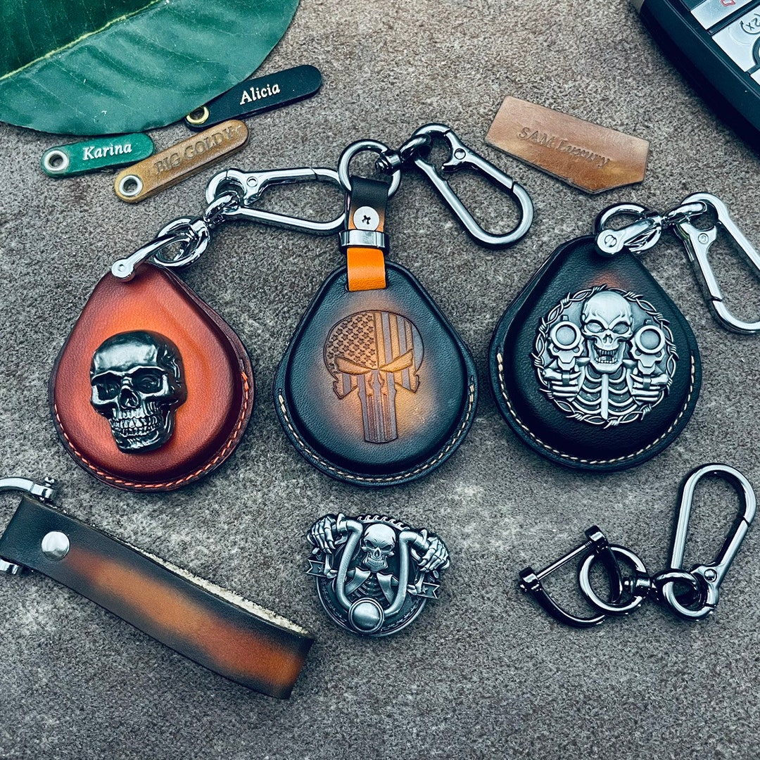 Skull Head Key Cover for Street Glide Cvo Glide Electra King Limited ...