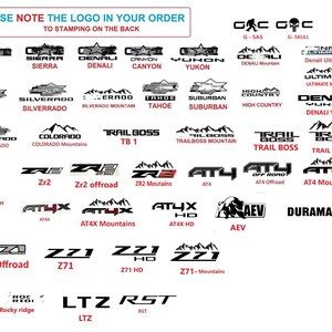 Leather Keychain Gmc/chevy At4x Z71 At4 Zr2 Trailboss Yukon Sierra ...