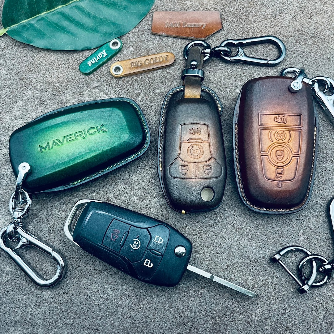 Cover for 2024 Maverick Xl Xlt Lariat Truck Key Fob Cover Case Leather ...