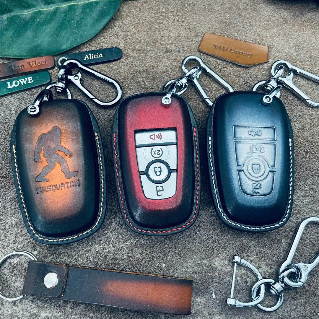 Cover Fit for SUV Sport Key Fob Cover Case Leather Remote Holder ...