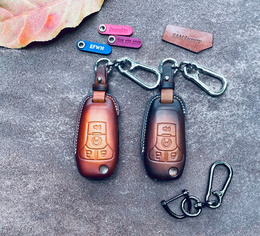 For Flip Folding Key Fob Cover Case F150 F250 F350 Rattler Lariat XLT ...