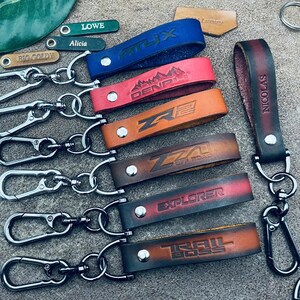 Leather Keychain Gmc/chevy At4x Z71 At4 Zr2 Trailboss Yukon Sierra ...