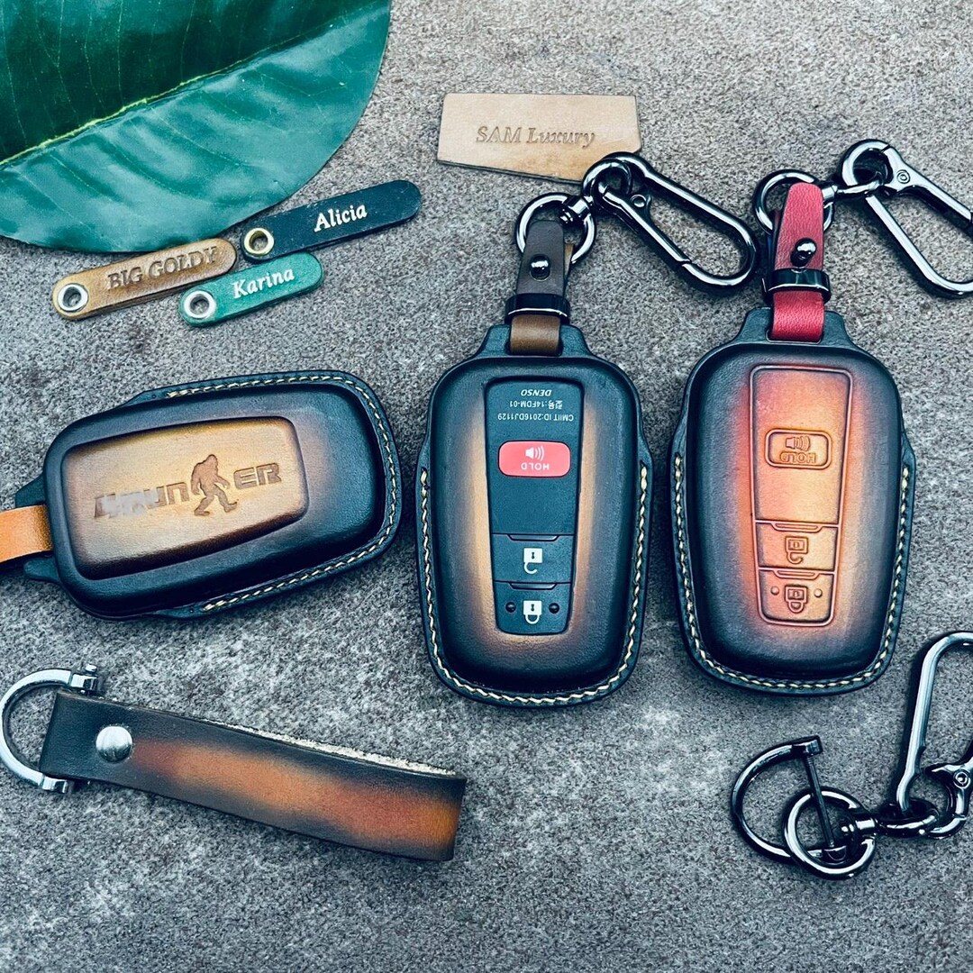 For 2023 2024 4 Runner Trd Pro Rav4 Rav Key Fob Cover Case Leather ...