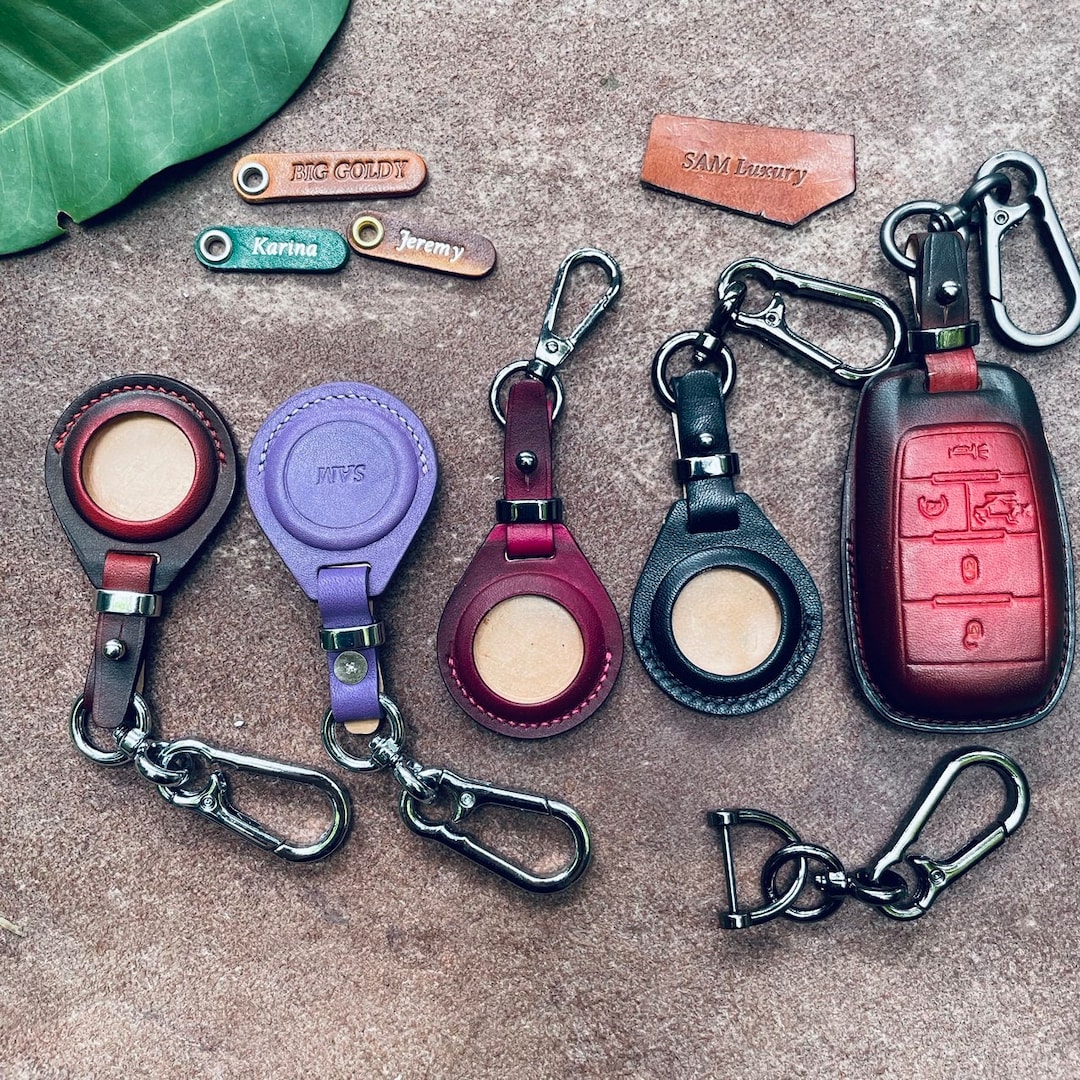 Leather AirTag Case AirTag Cover AirTag Pouch Pocket Leather Cover ...