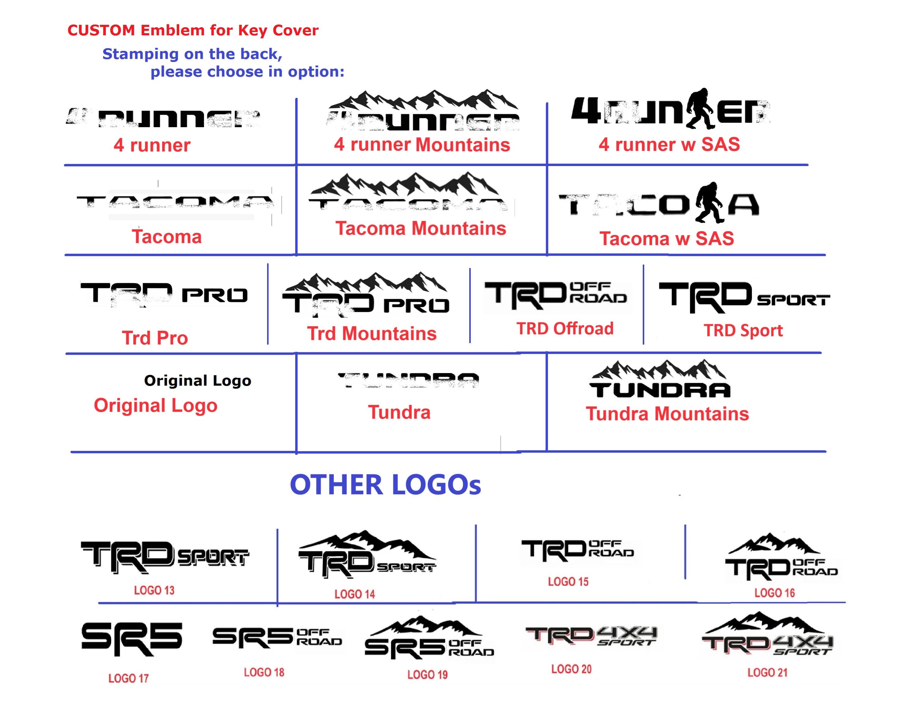 For Tacoma Keychain Leather 2025 2024 Tacoma Sport Trd Pro Trd Offroad ...
