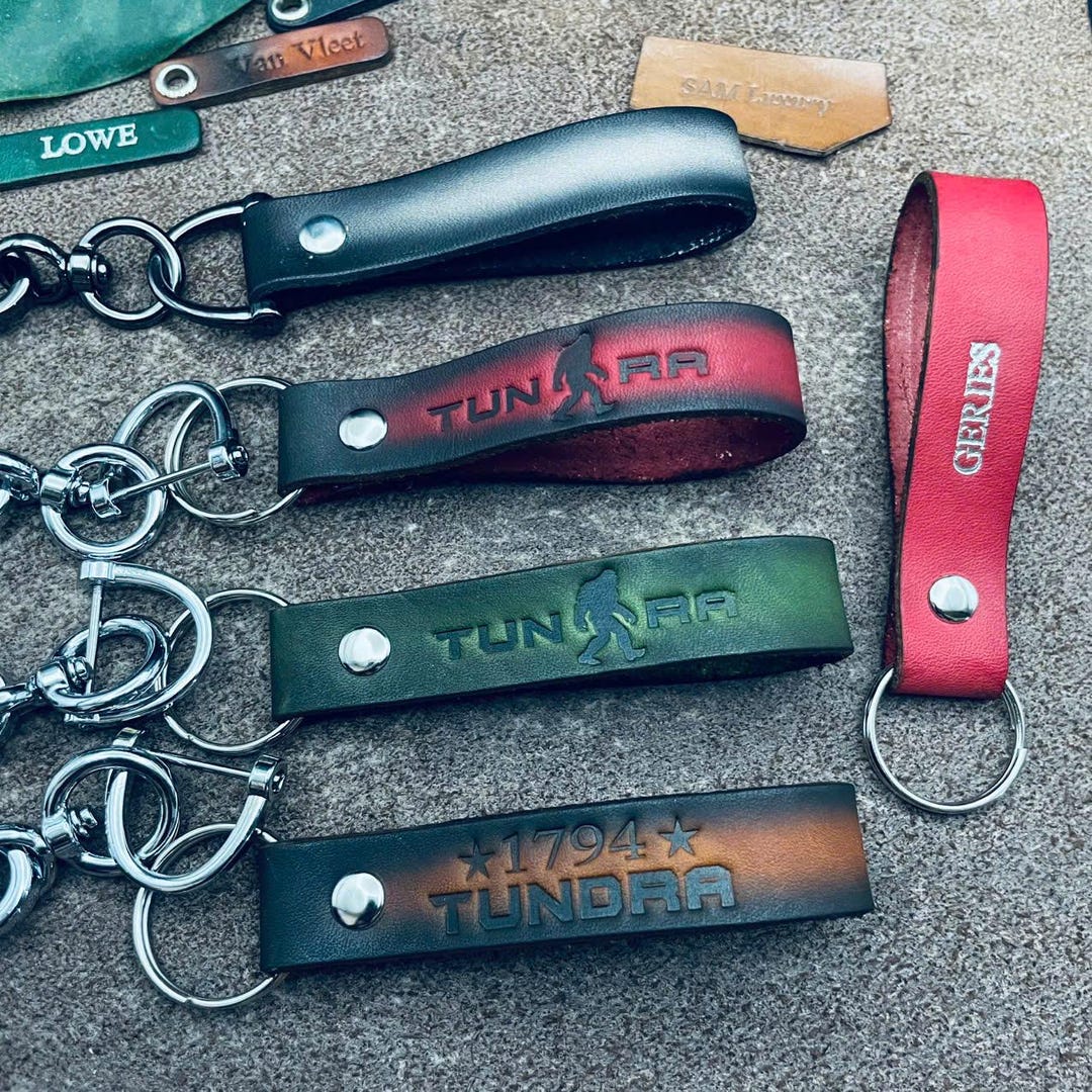 Keychain for Tundra Tacoma Trd Pro Leather Strap Accessory Lanyard ...