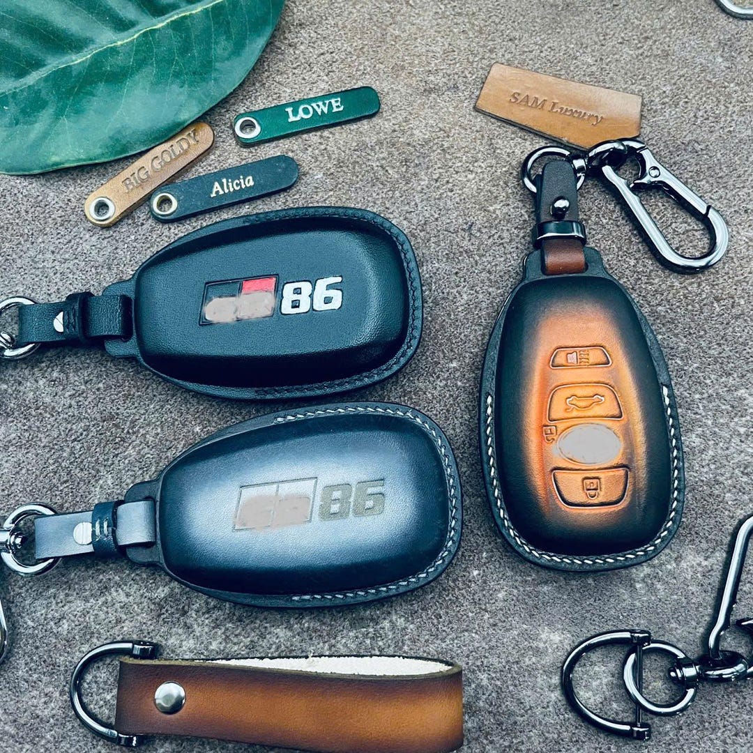 Fit for Gr86 Rx Gr 86 Keychain Key Fob Cover Case Pocket Leather Smart ...