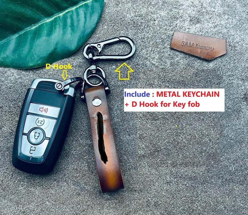 Leather Keychain Lanyard for GMC Chevy, Fit Yukon Sierra Denali Zr2 ...
