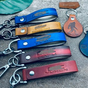 Leather Keychain Gmc/chevy At4x Z71 At4 Zr2 Trailboss Yukon Sierra ...