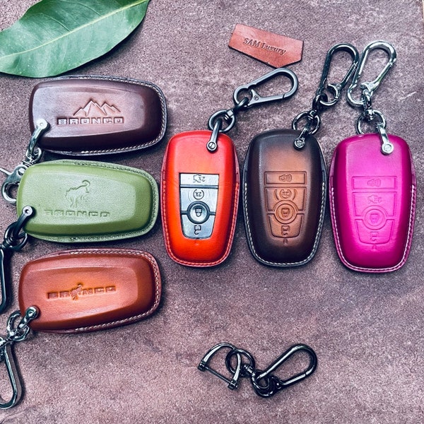 Leather Bronco Key Fob - Etsy
