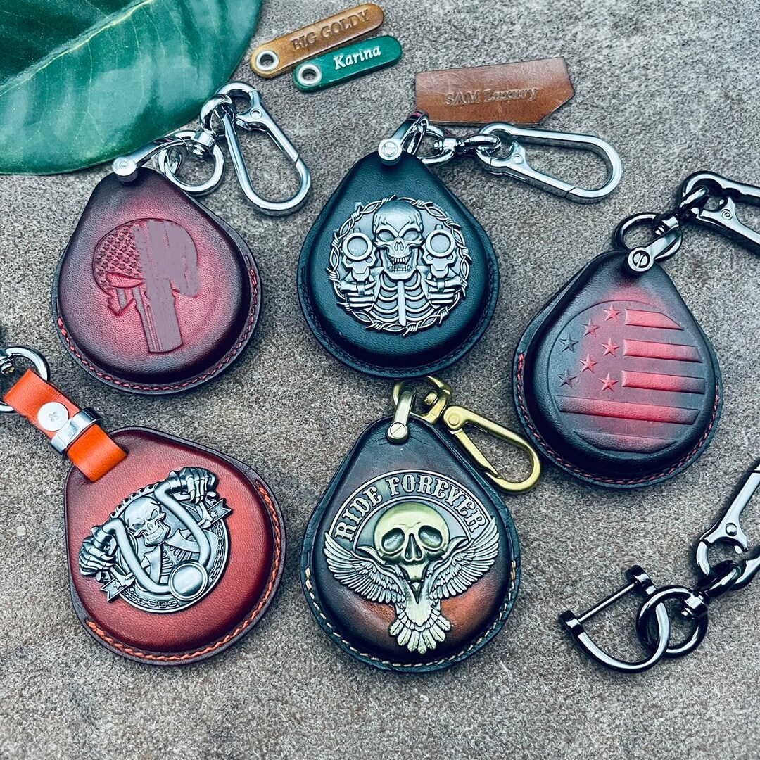 Key Cover for Harley Key Fob Cover Case Holder Leather X48 Street Glide ...