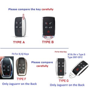 Fit for Xf Xfr Xk Xkr Xk8 Xj8 Pace X S Type Xj Xjl Xj Xjl X351 2013 Key ...