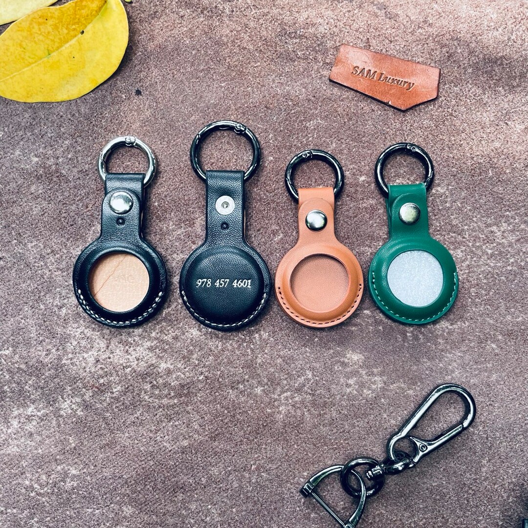 Leather Airtag Case Airtag Cover Airtag Pouch Pocket Leather - Etsy