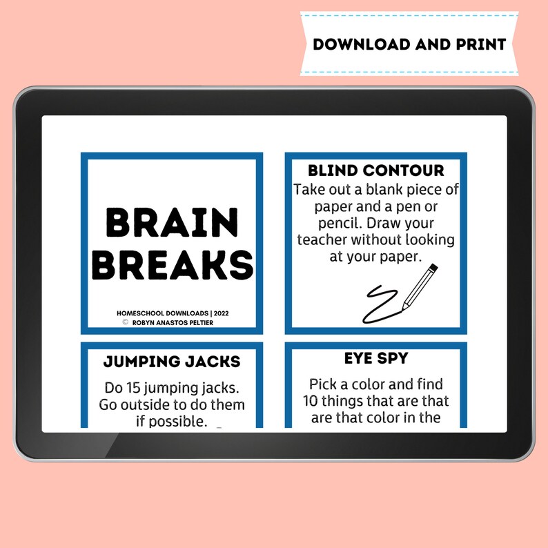 Brain Break Flashcards: Have Fun Taking Brain Breaks in the Classroom ...