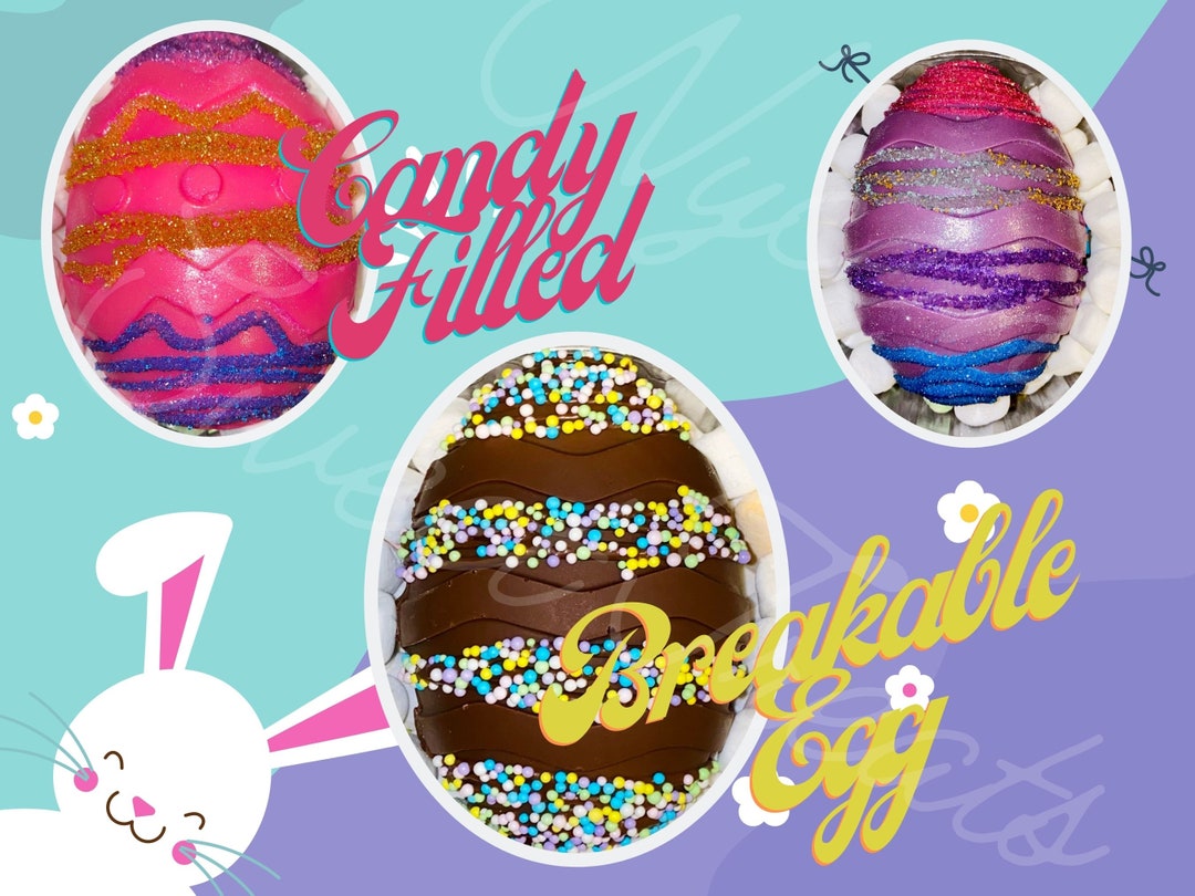 Candy Filled Easter Egg Breakable/ Smash Me Hammer/easter Basket ...