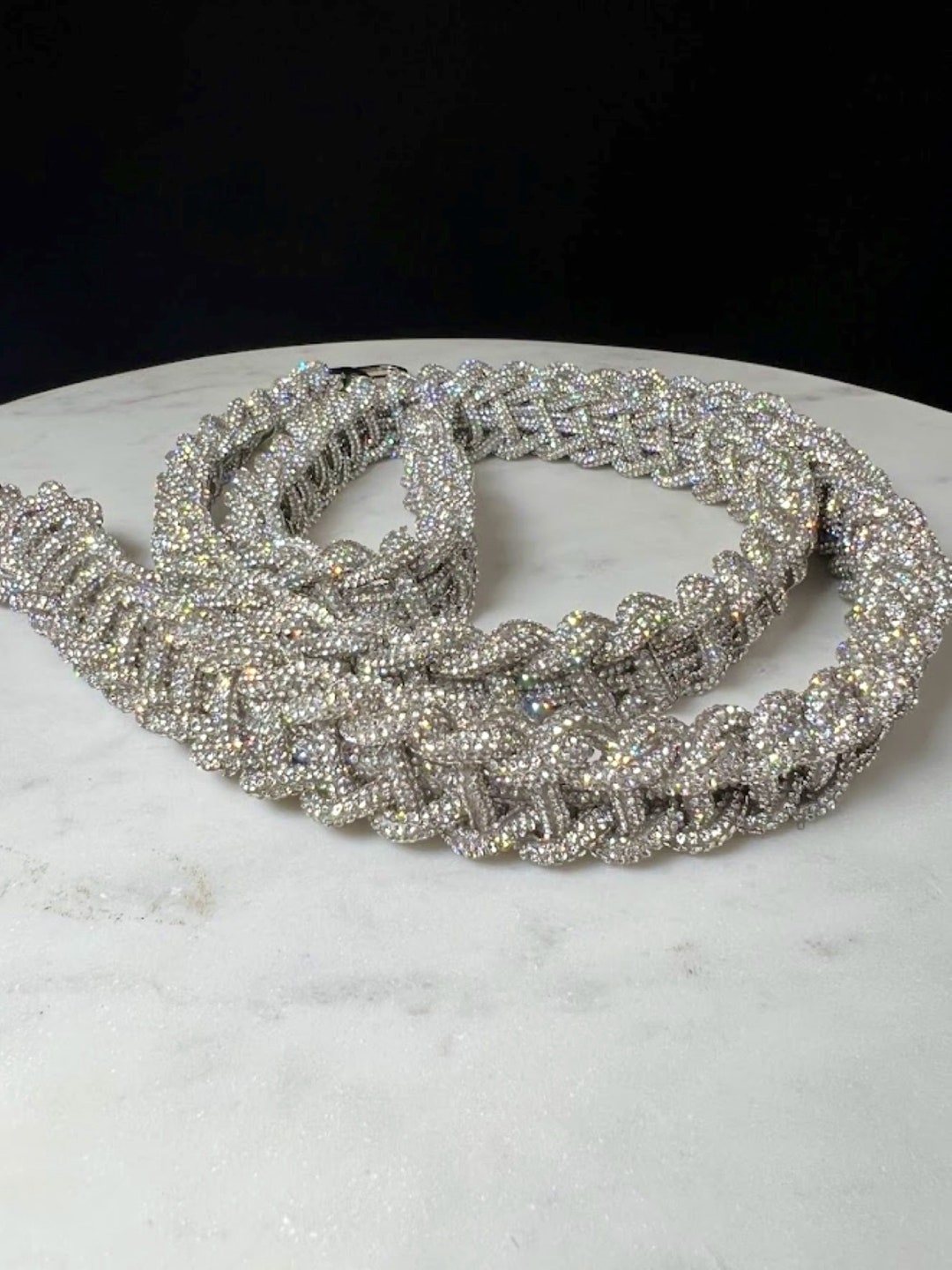Rhinestone Purse Strap, Crystal Rhinestone Braided Purse Strap, Crystal ...
